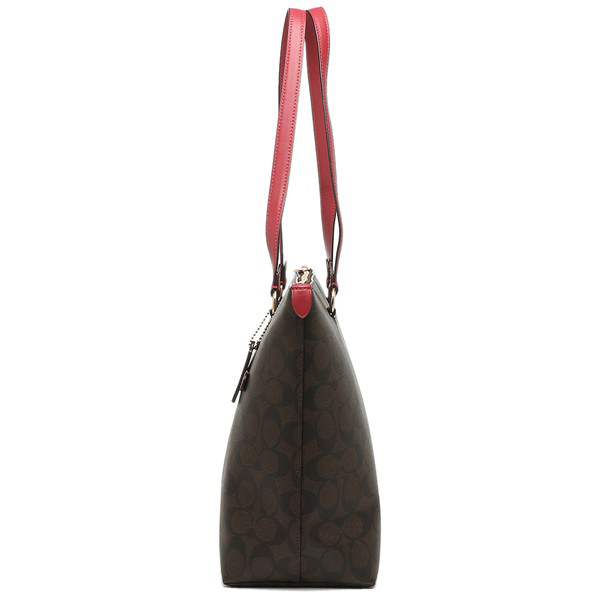 SpreeSuki - Coach Tote Shoulder Bag Signature Gallery Tote Brown 1941 ...